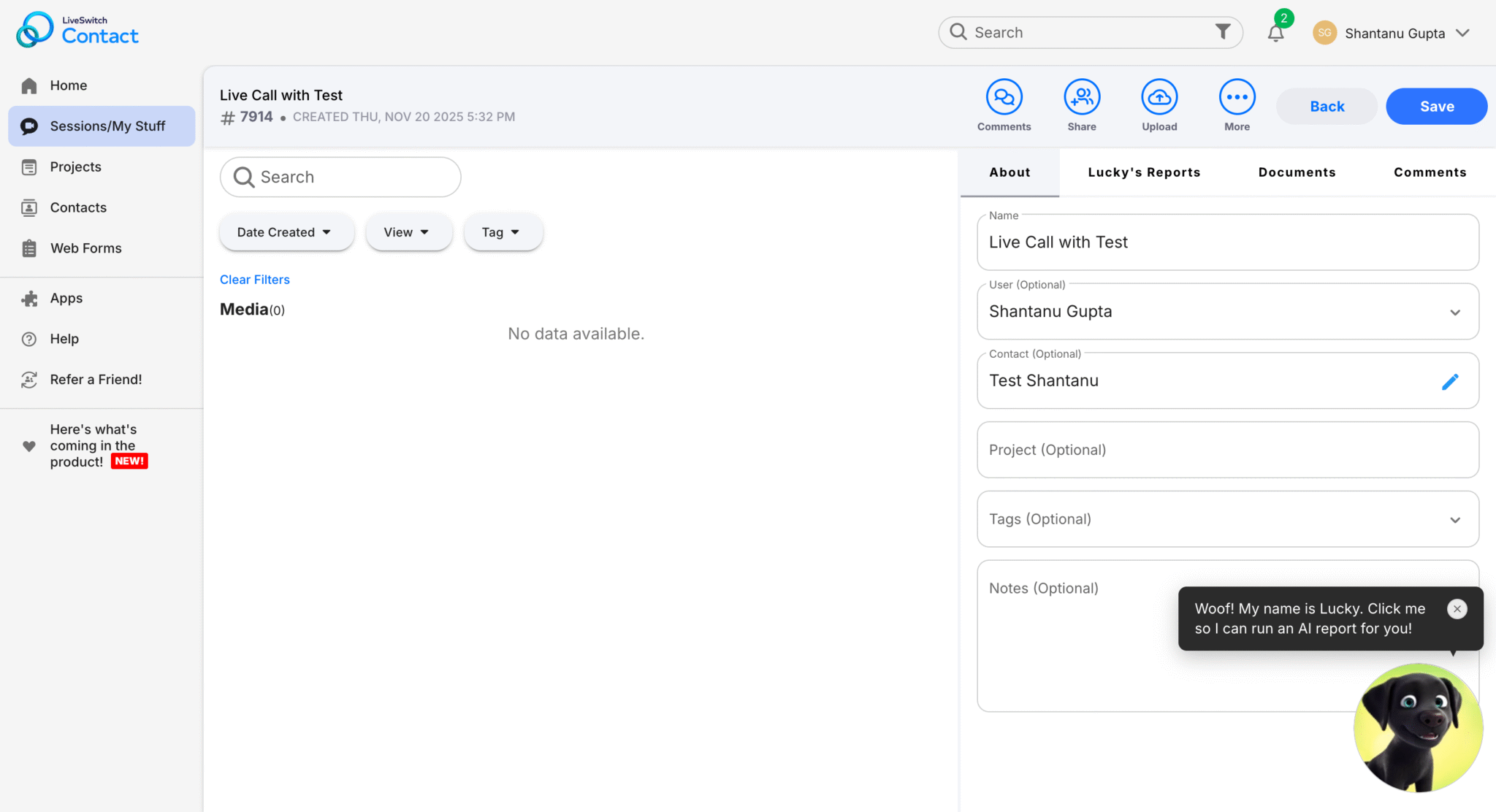 LiveSwitch Contact Getting Started Guide - LiveSwitch